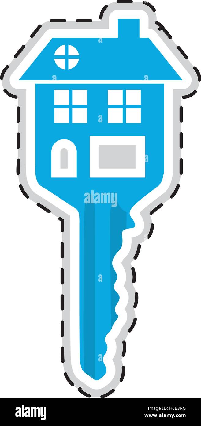 house shaped key icon image Stock Vector Image & Art - Alamy