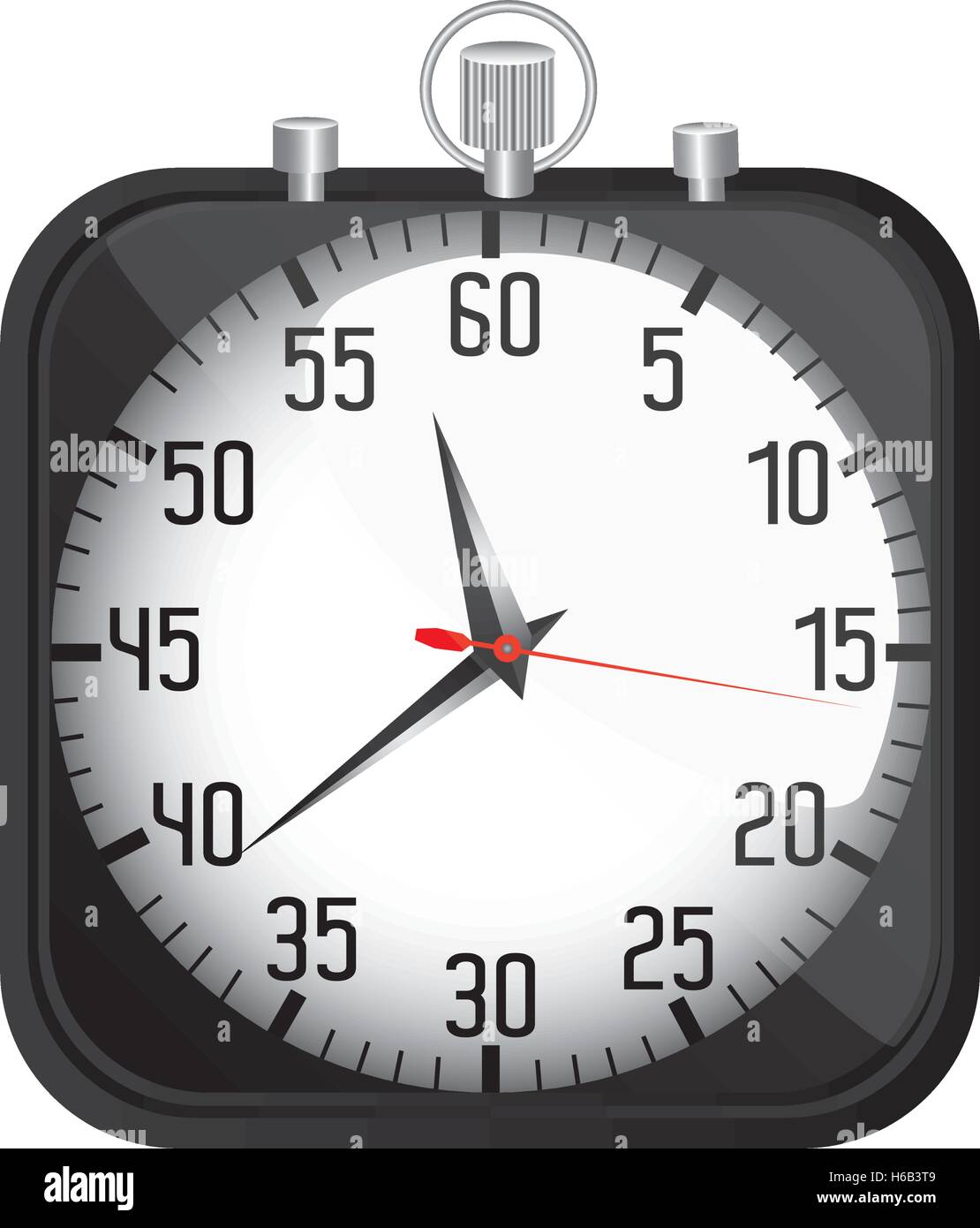 square clock icon image Stock Vector Image & Art - Alamy