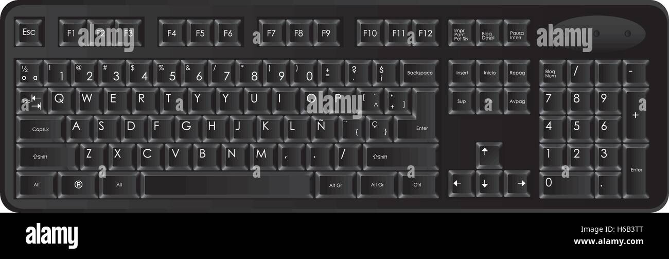 computer keyboard icon image Stock Vector Image & Art - Alamy