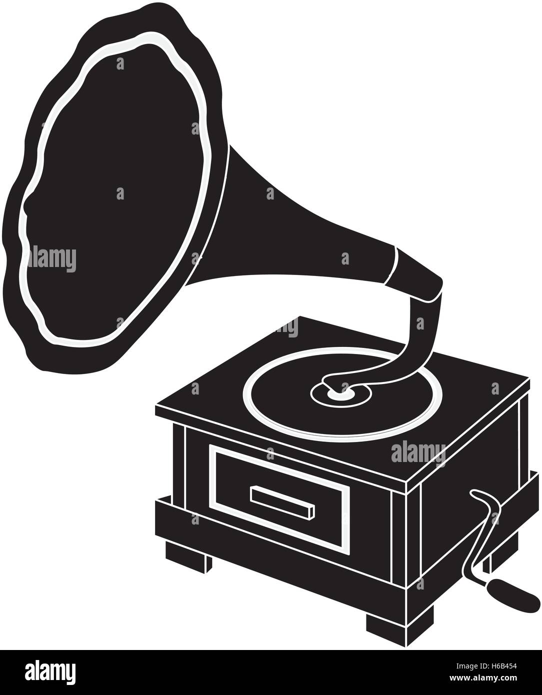 gramophone vintage icon image Stock Vector Image & Art - Alamy