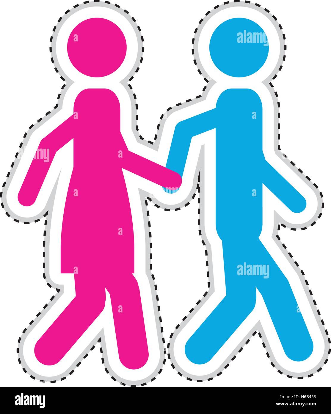 man woman romantic couple icon image Stock Vector Image & Art - Alamy