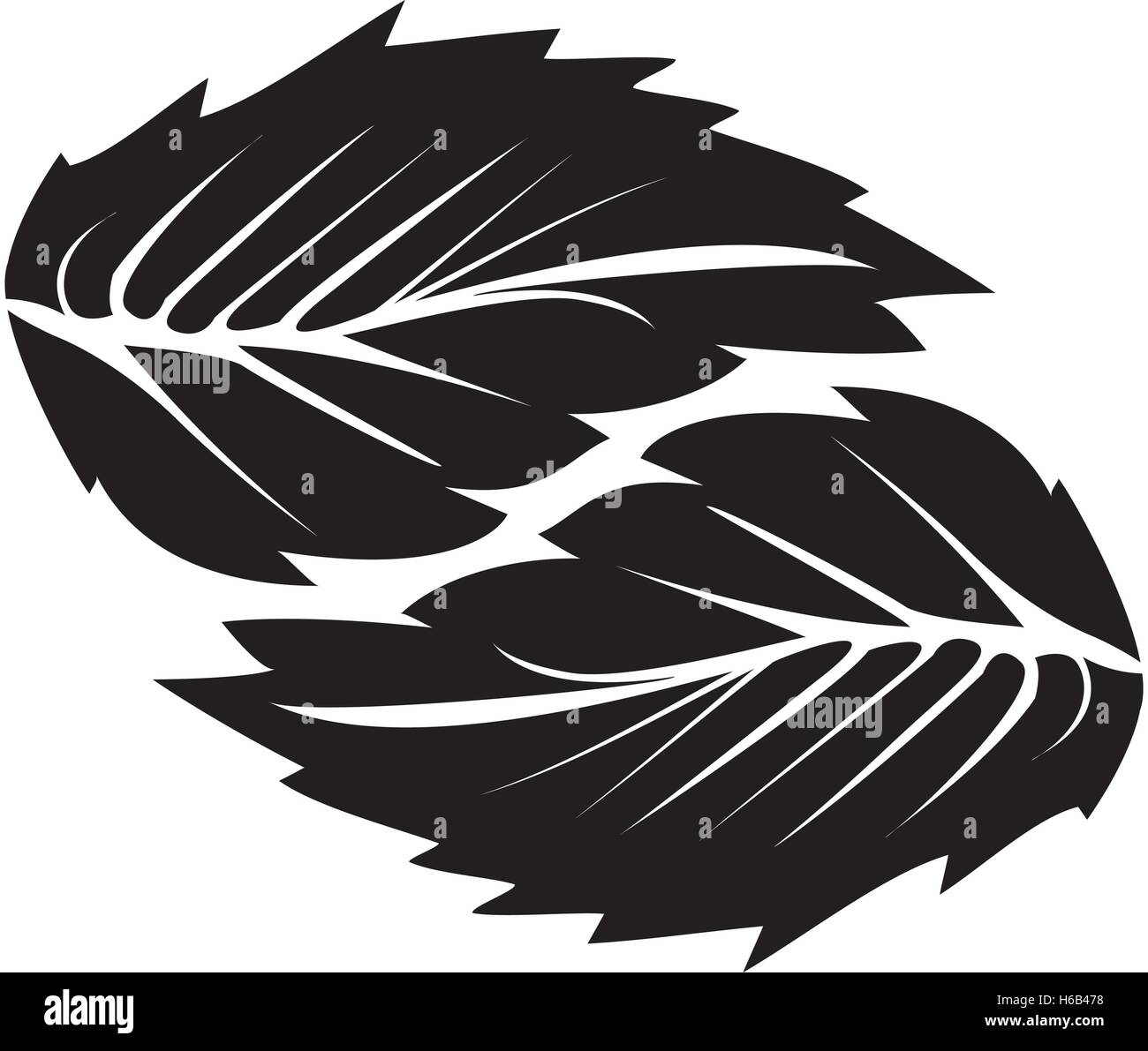 simple leaf icon image Stock Vector Image & Art - Alamy