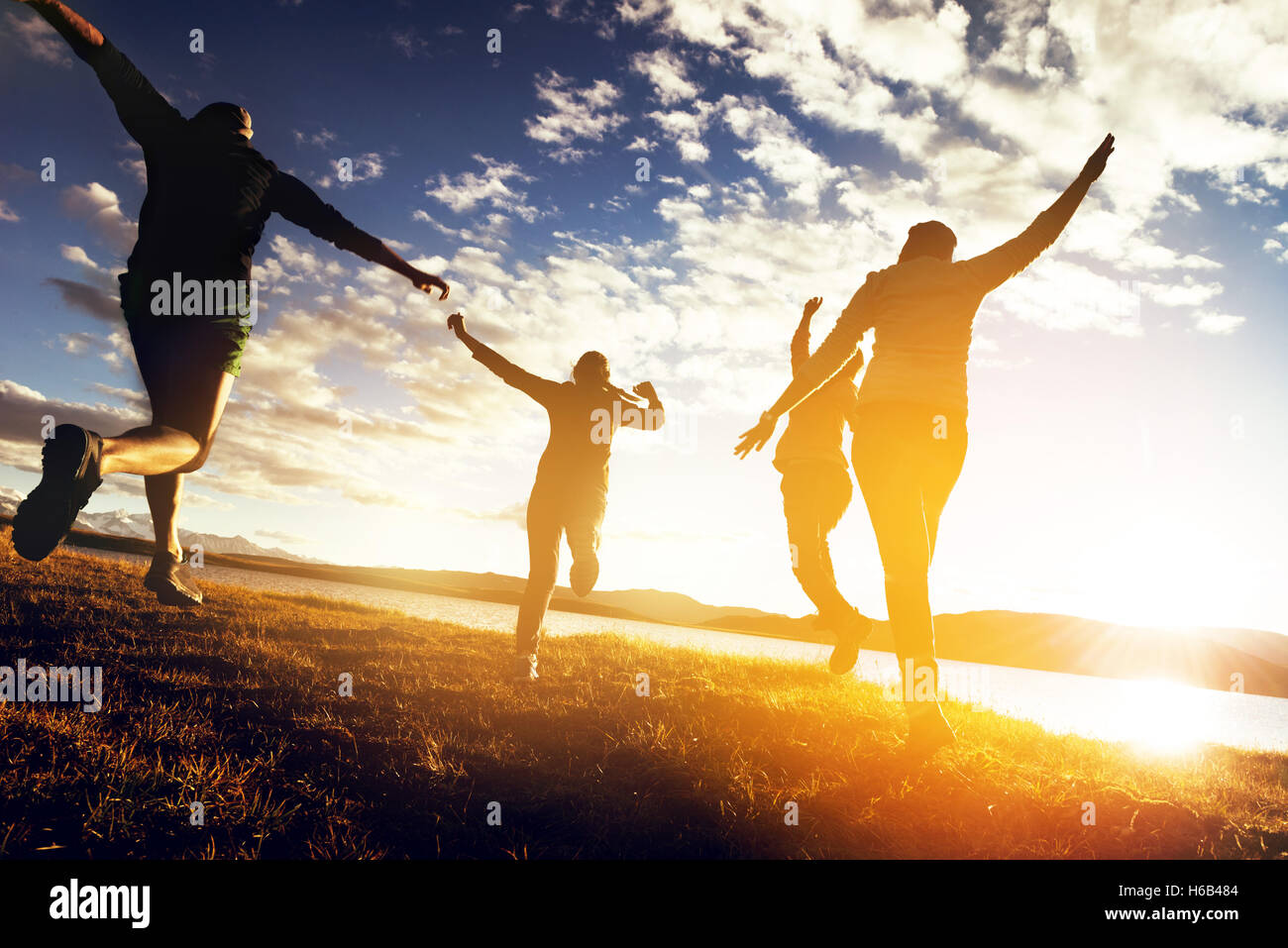 Group friendship team happiness concept Stock Photo - Alamy