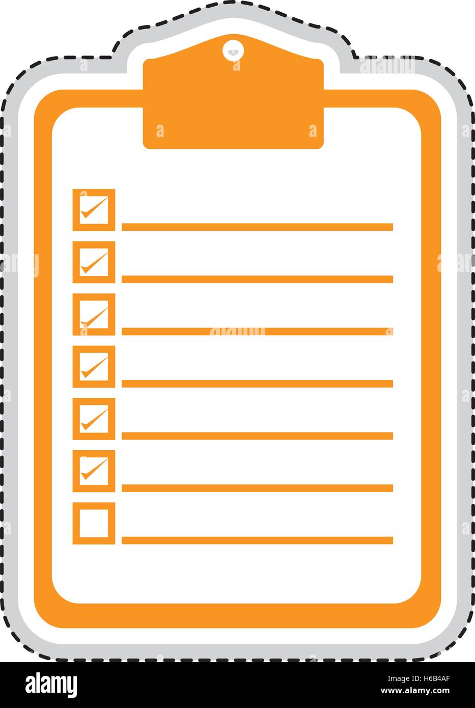 clipboard with checklist icon image Stock Vector Image & Art - Alamy