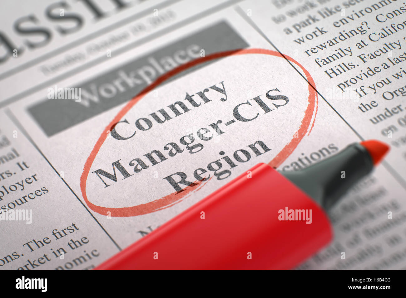 Country Manager-CIS Region Join Our Team. 3D Stock Photo - Alamy