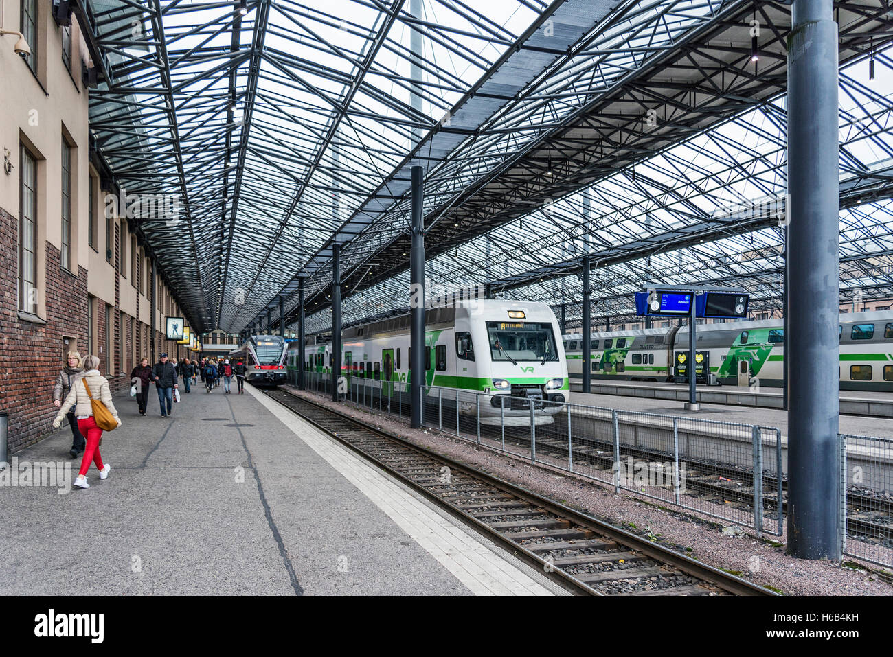 interior of main central railway station in helsinki city finland Stock ...