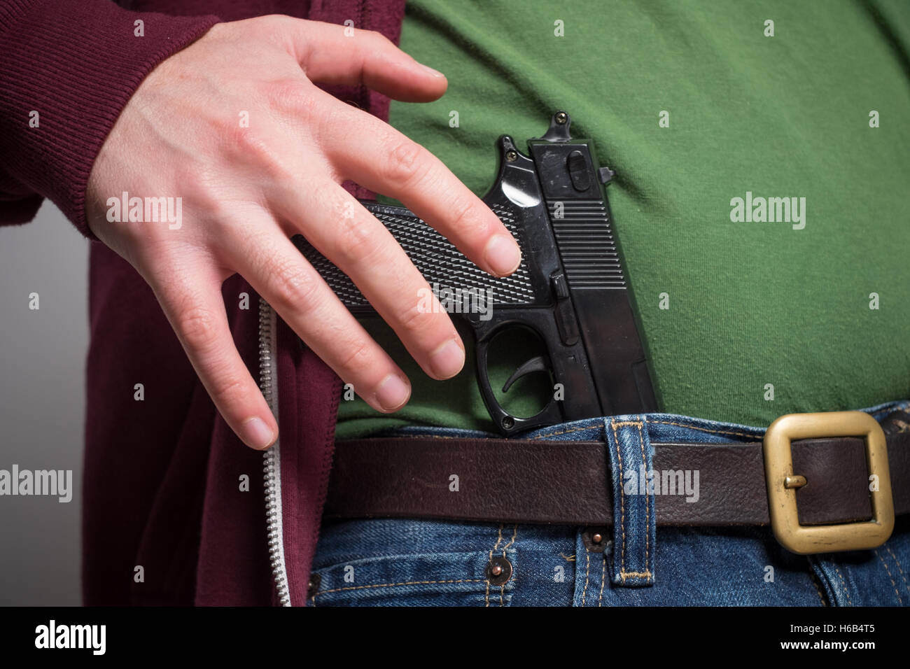 Gunman belt hi-res stock photography and images - Alamy