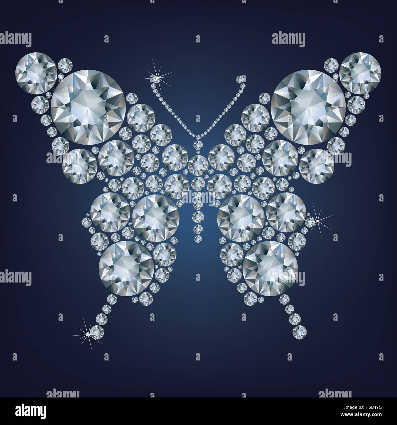 Diamond butterfly, vector illustration Stock Vector Image & Art - Alamy