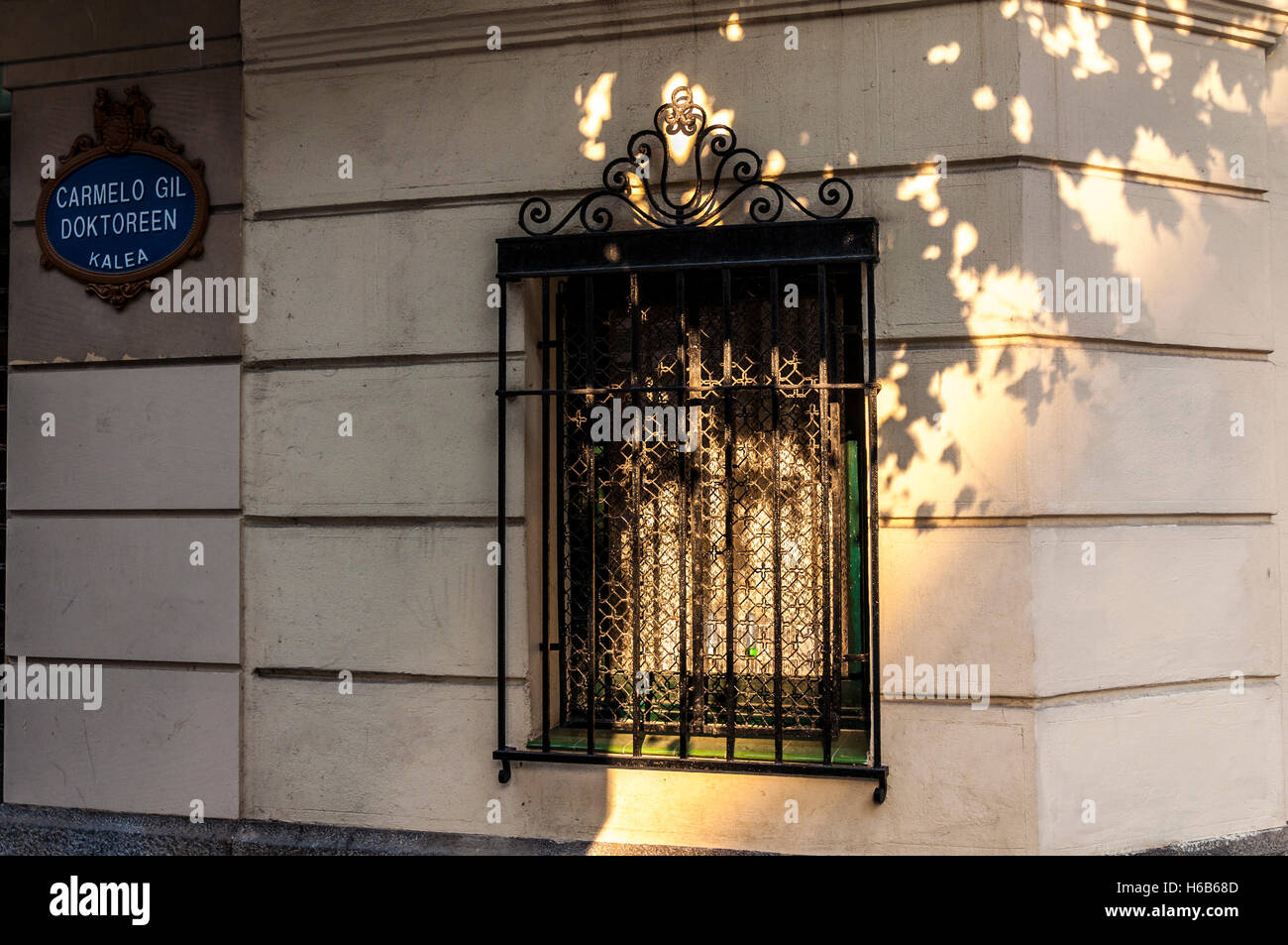 Window architecture sunlight in Bilbao, Basque region, Spain Stock ...