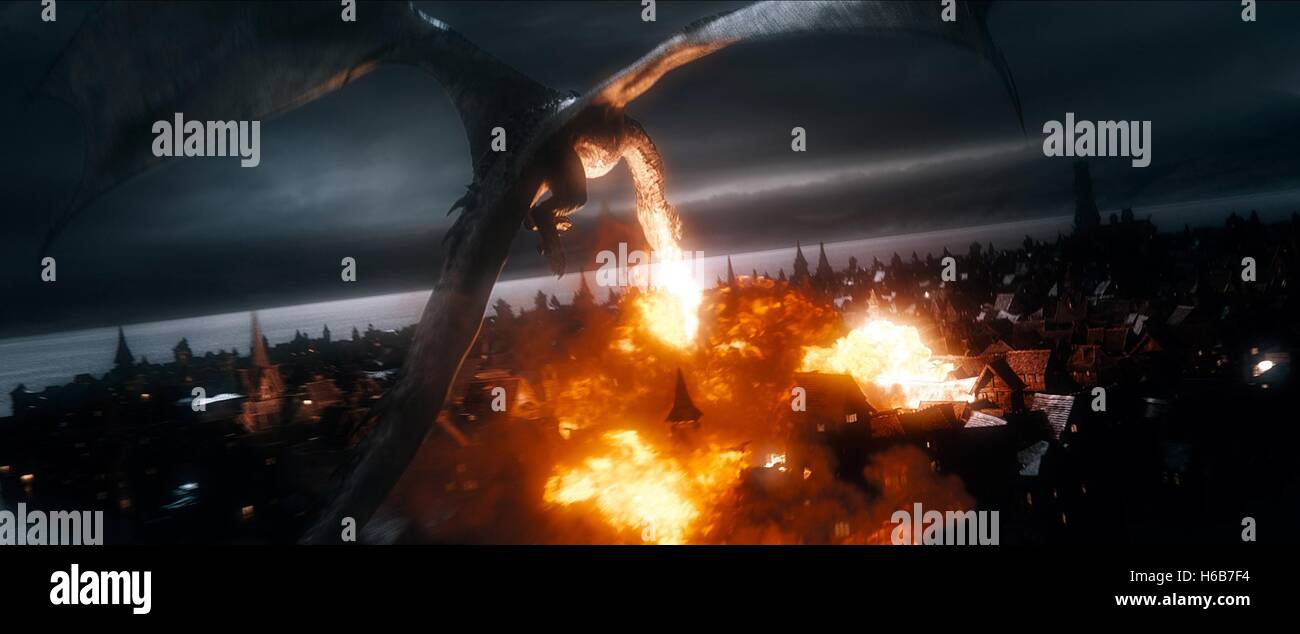 Dragon Scene Film Title The Hobbit High Resolution Stock Photography ...
