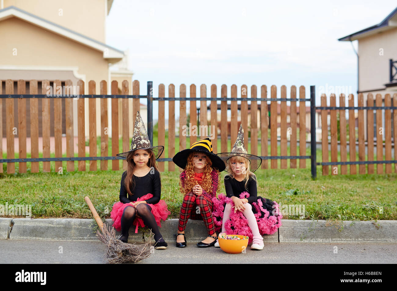 Group of witches Stock Photo - Alamy
