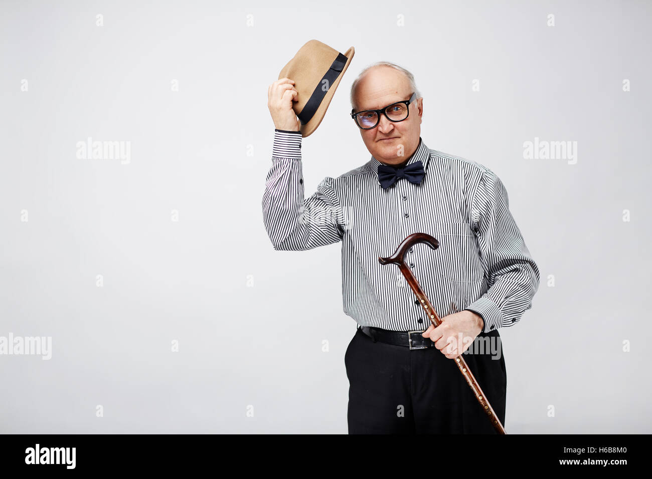 Greeting of gentleman Stock Photo - Alamy