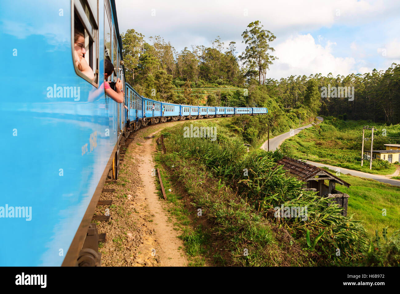 Sri lanka tea plantation train hi-res stock photography and images - Alamy