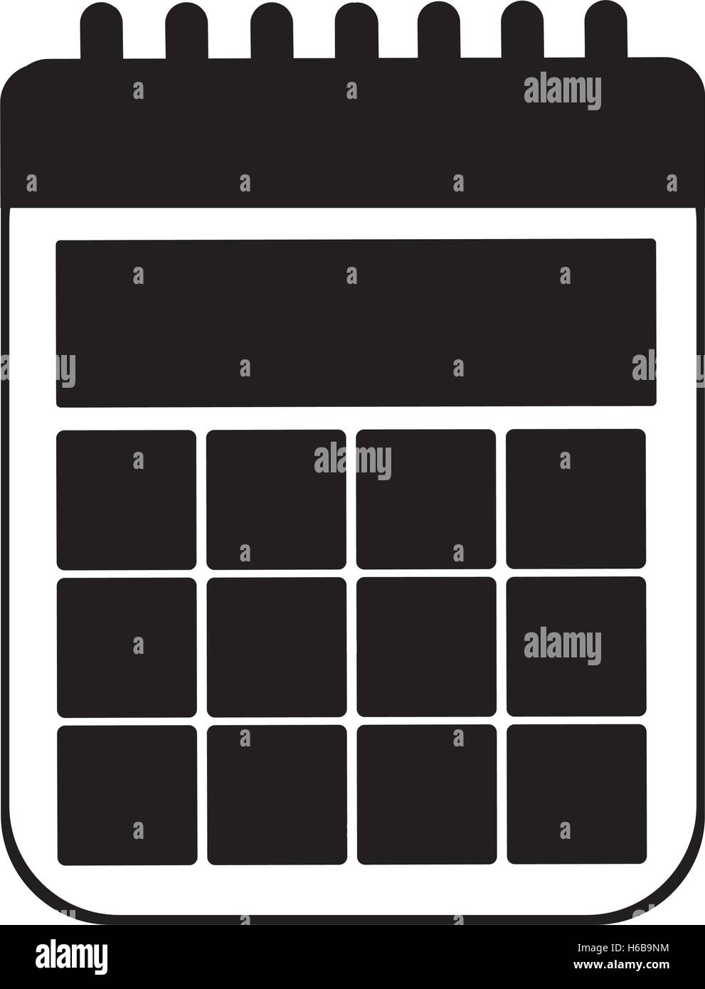 calendar pictogram icon image Stock Vector Image & Art - Alamy