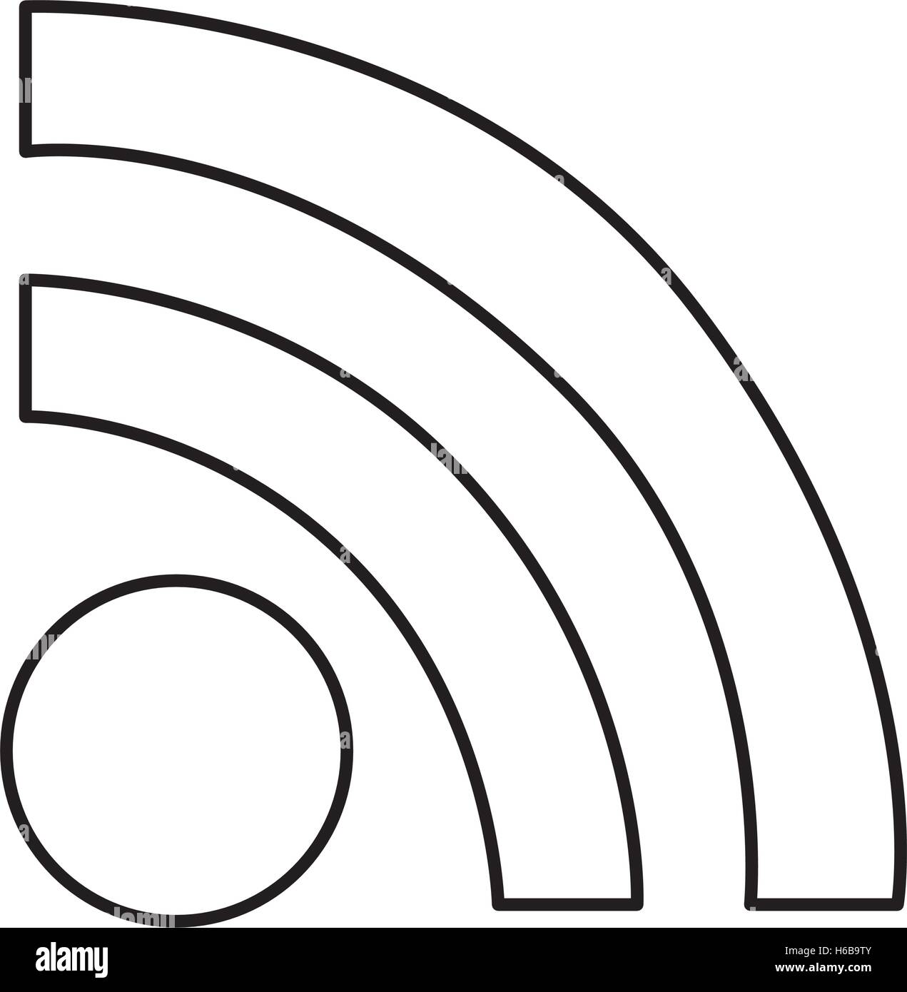 wifi signal pictogram icon image Stock Vector Image & Art - Alamy