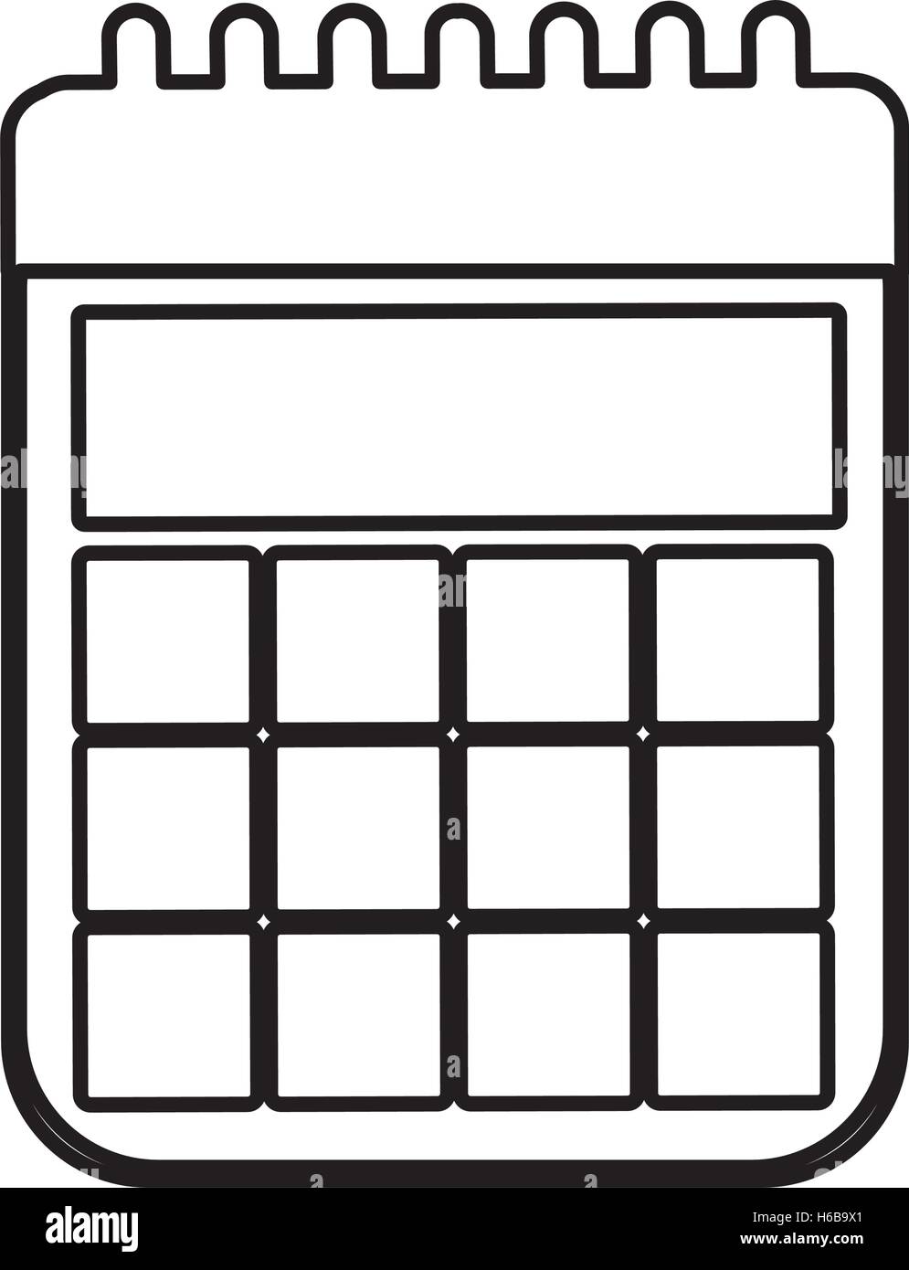 calendar pictogram icon image Stock Vector Image & Art - Alamy