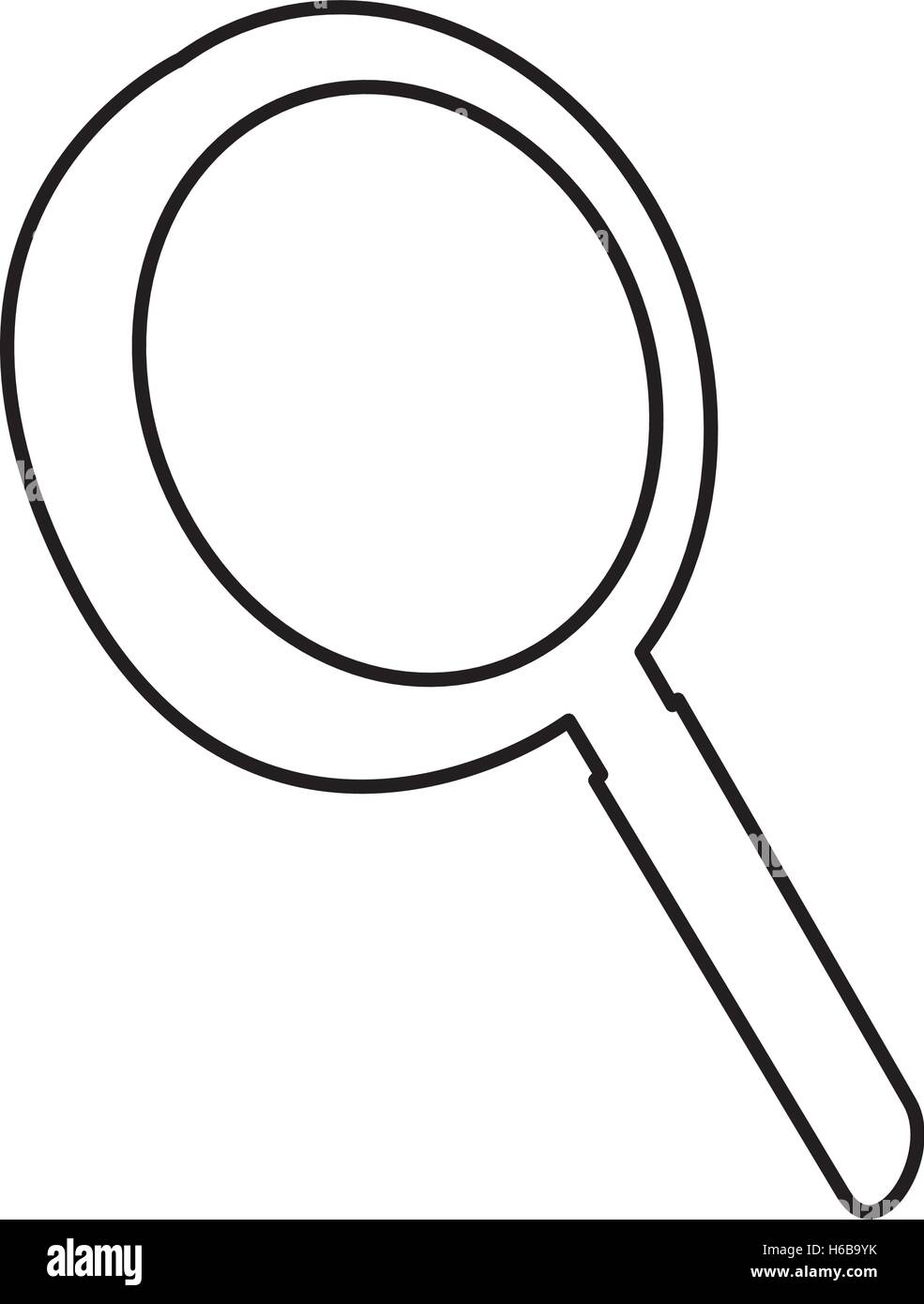 magnifying glass pictogram icon image Stock Vector Image & Art - Alamy
