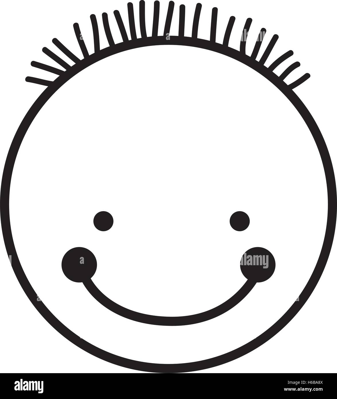 happy child face icon image Stock Vector Image & Art - Alamy
