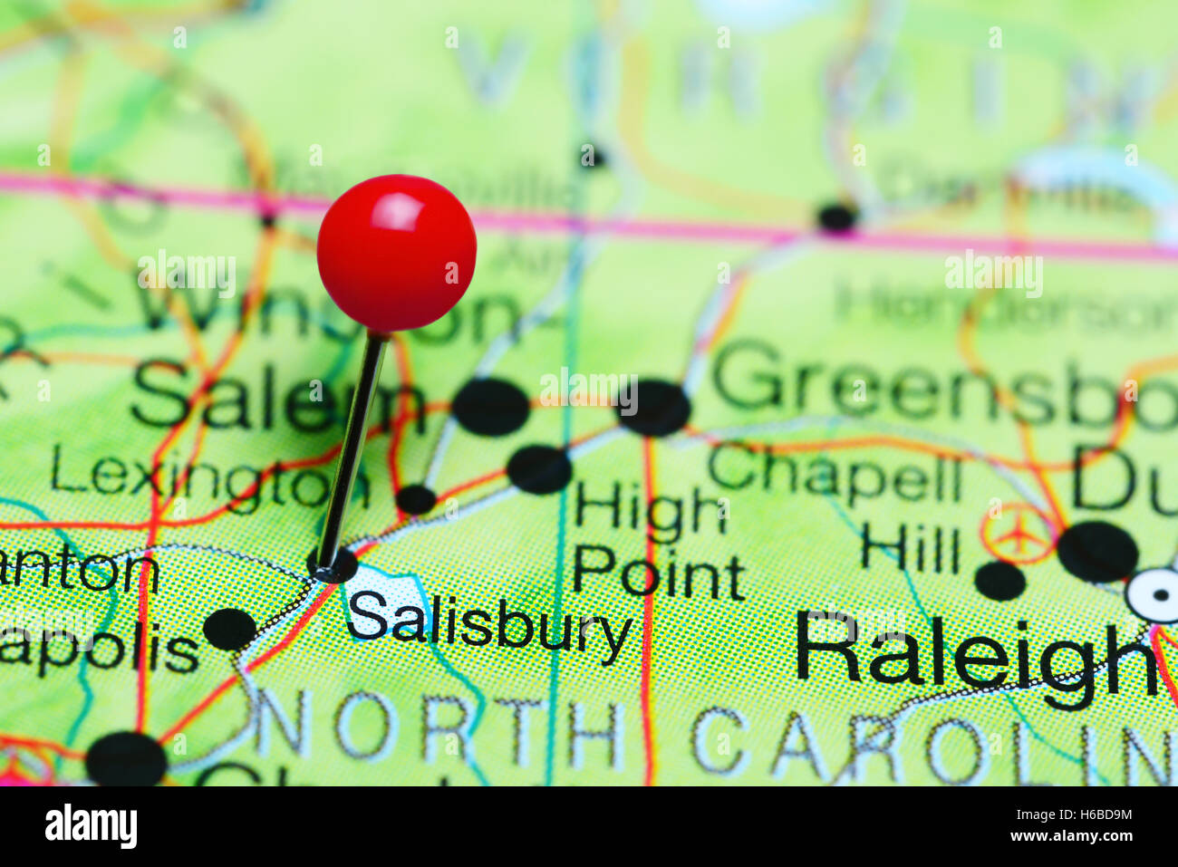 Salisbury North Carolina Map