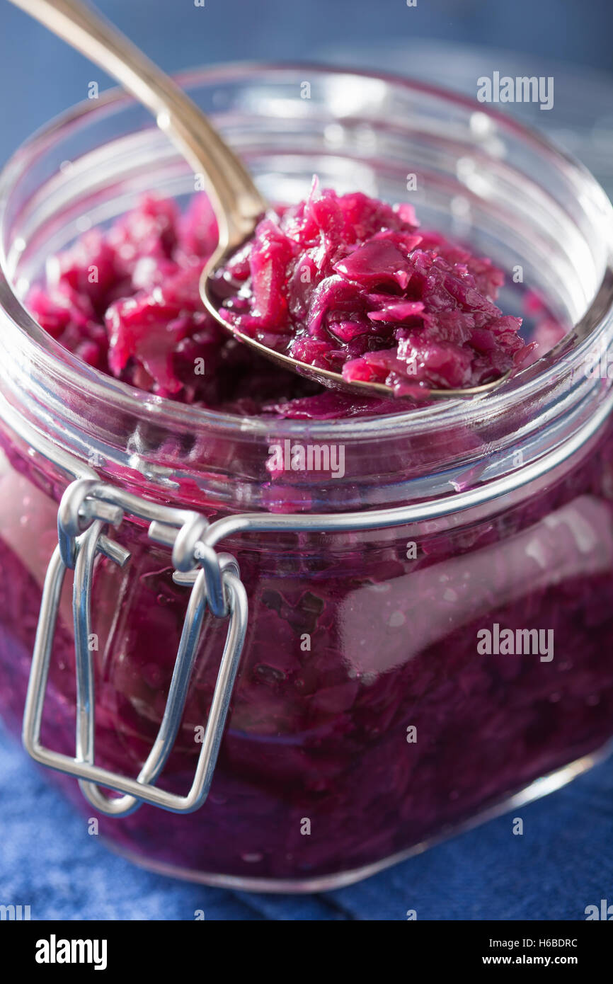 Pickled cabbage in jar hi-res stock photography and images - Alamy