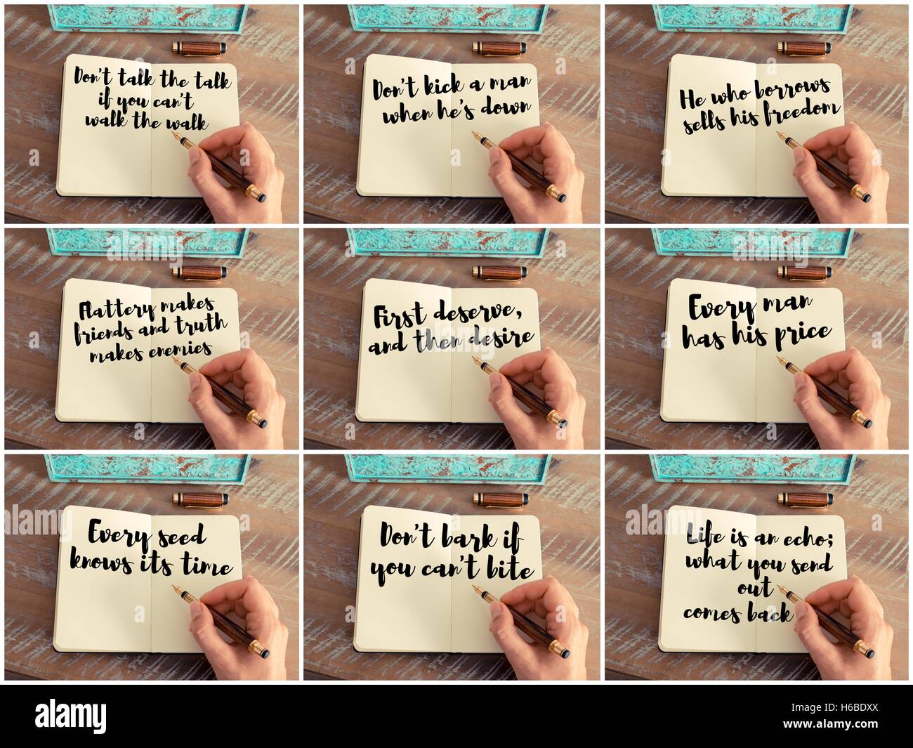 Inspiring Words Collage