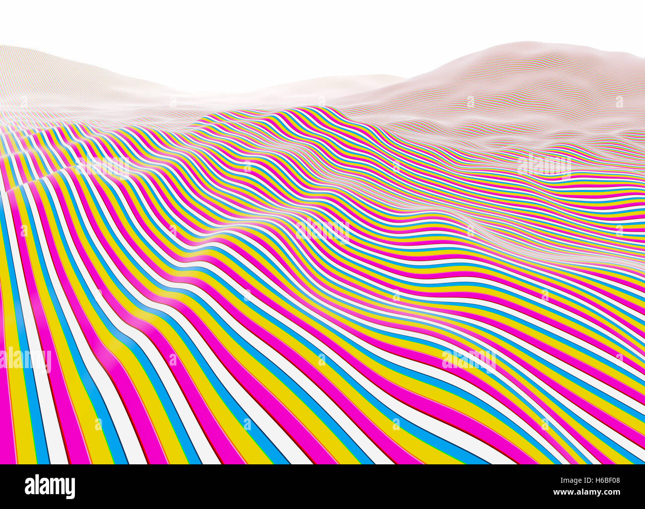 Colorful linear wavy stripes Stock Photo - Alamy