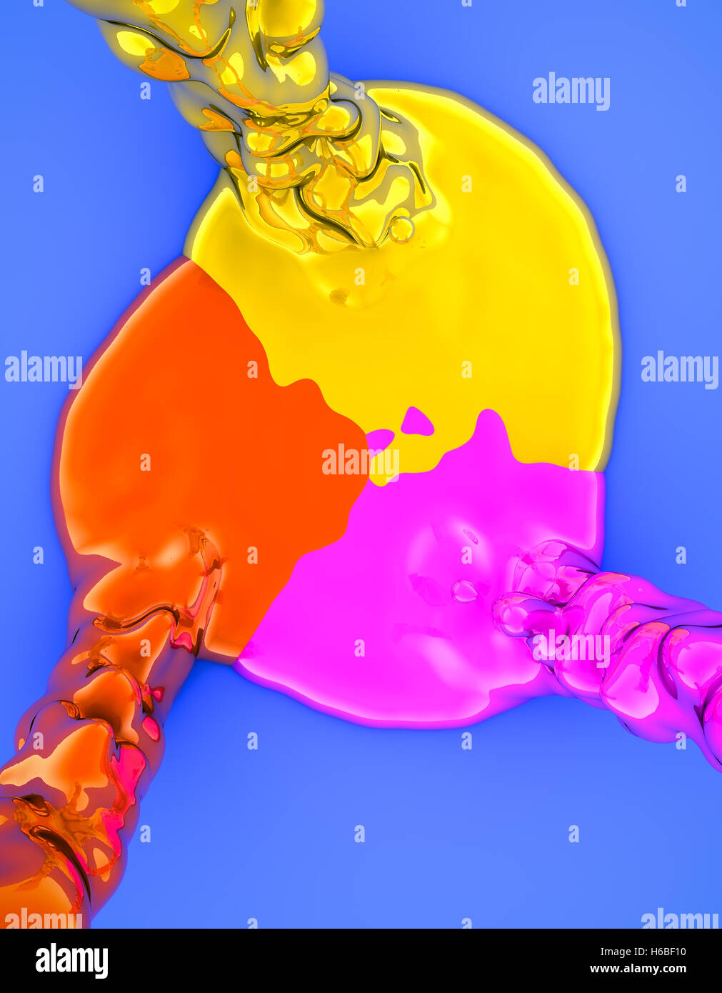 Mixing the paint Stock Photo - Alamy