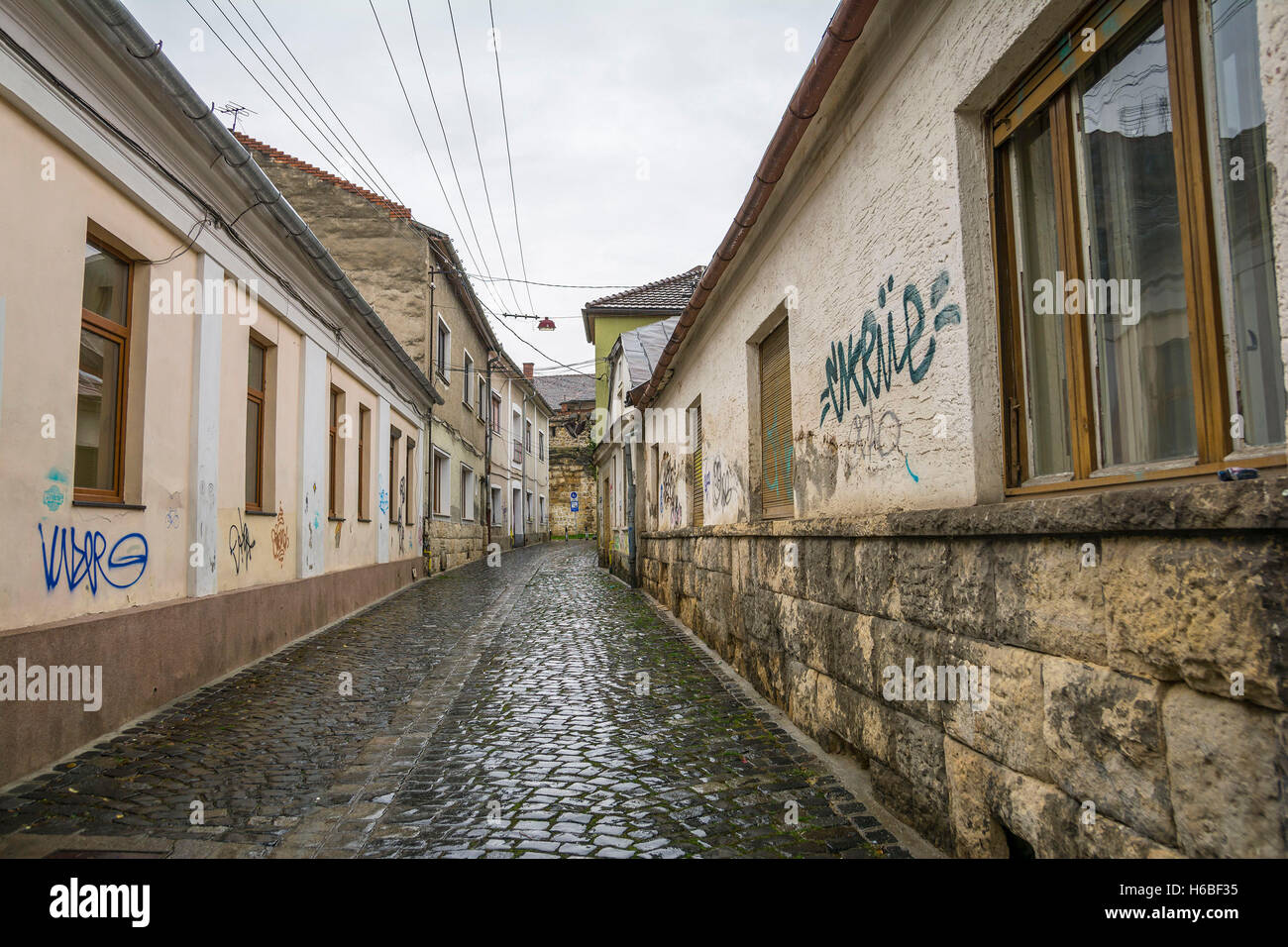 Fortress Street in the Old City of Cluj, Romania Stock Photo - Alamy