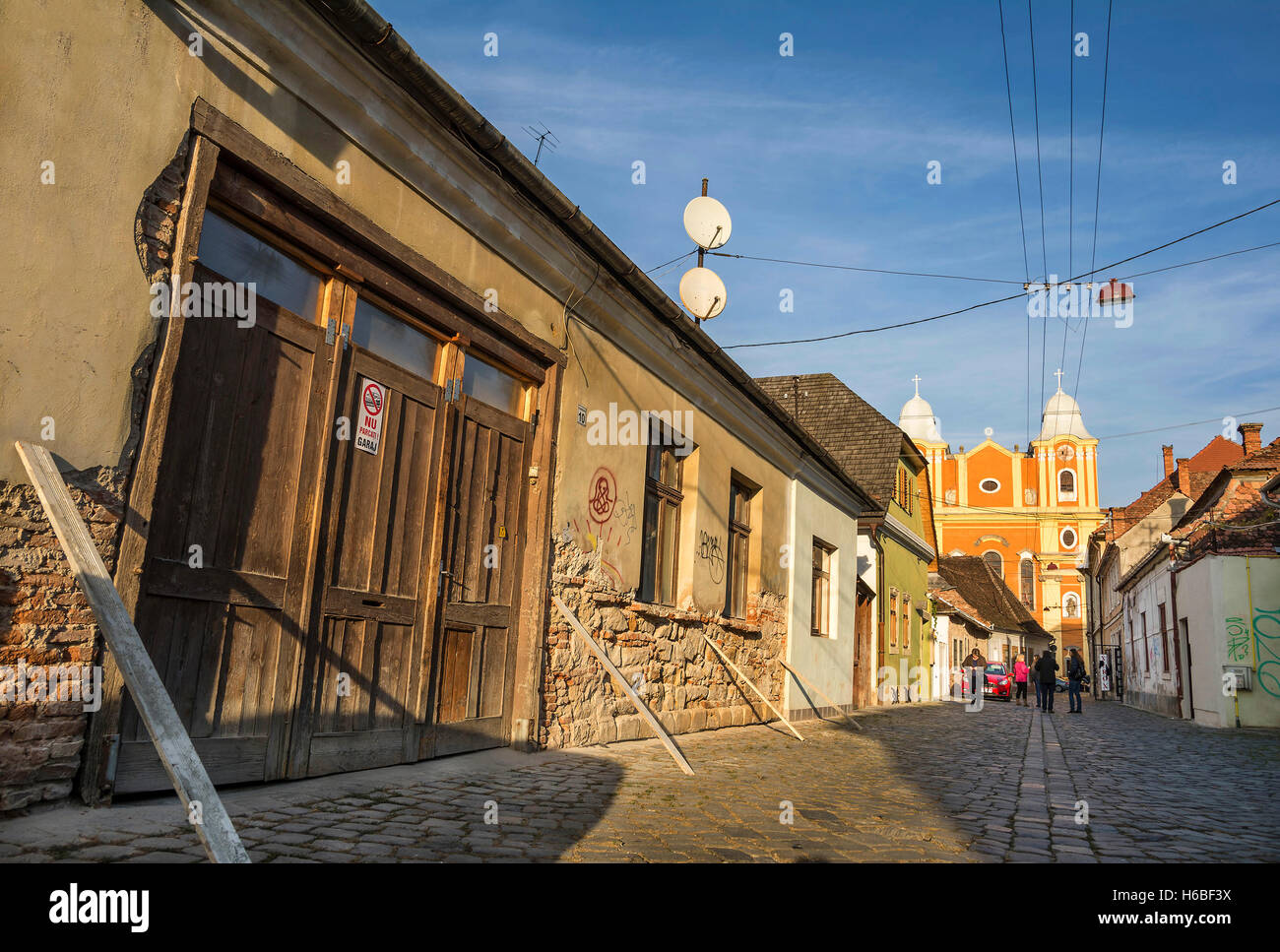 Inocentiu Micu Klein Street in the Old City of Cluj, Romania Stock ...