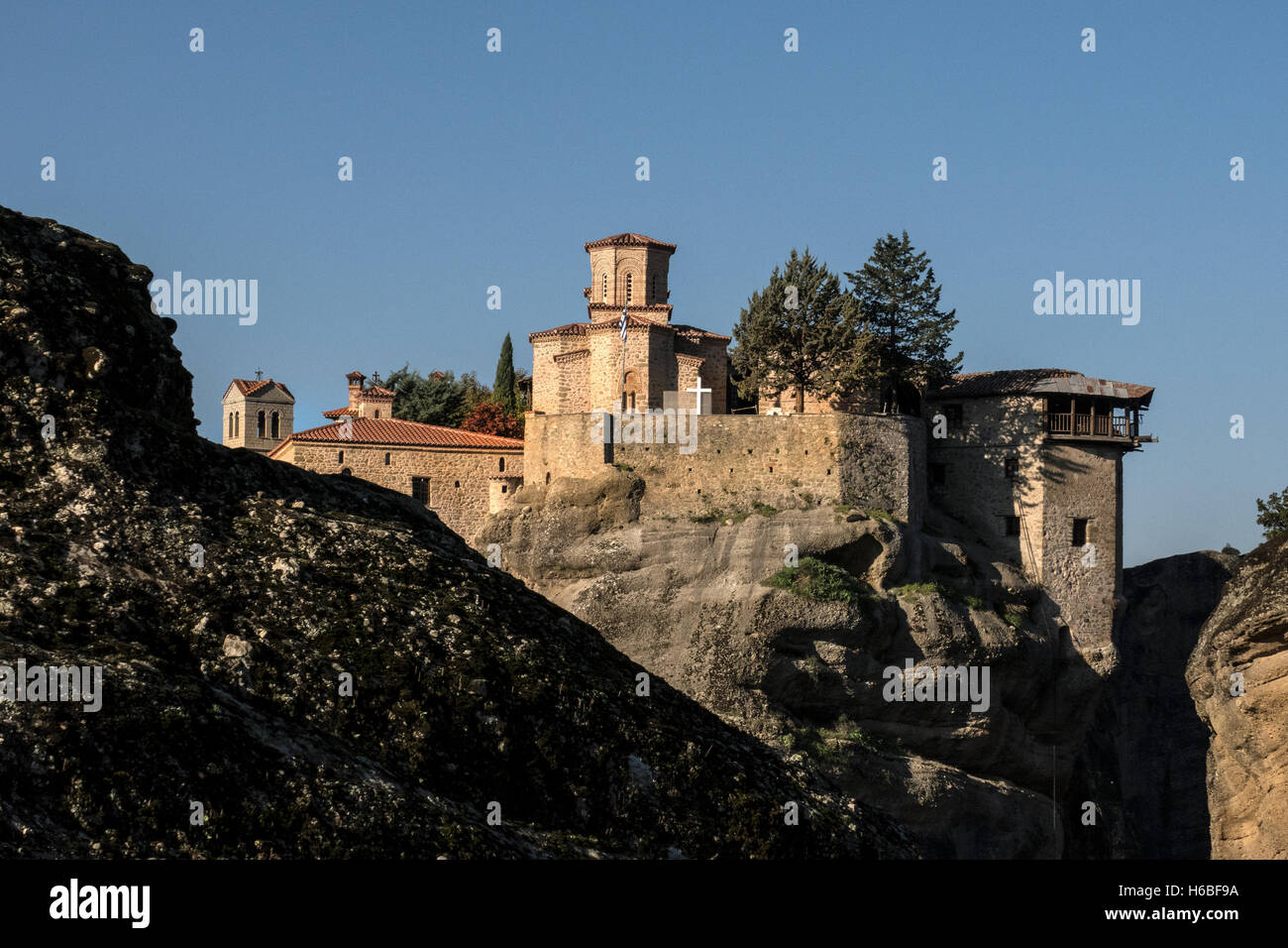 Grand Meteora Monastery Megalo Meteoro Kalambaka Greece Stock Photo - Alamy