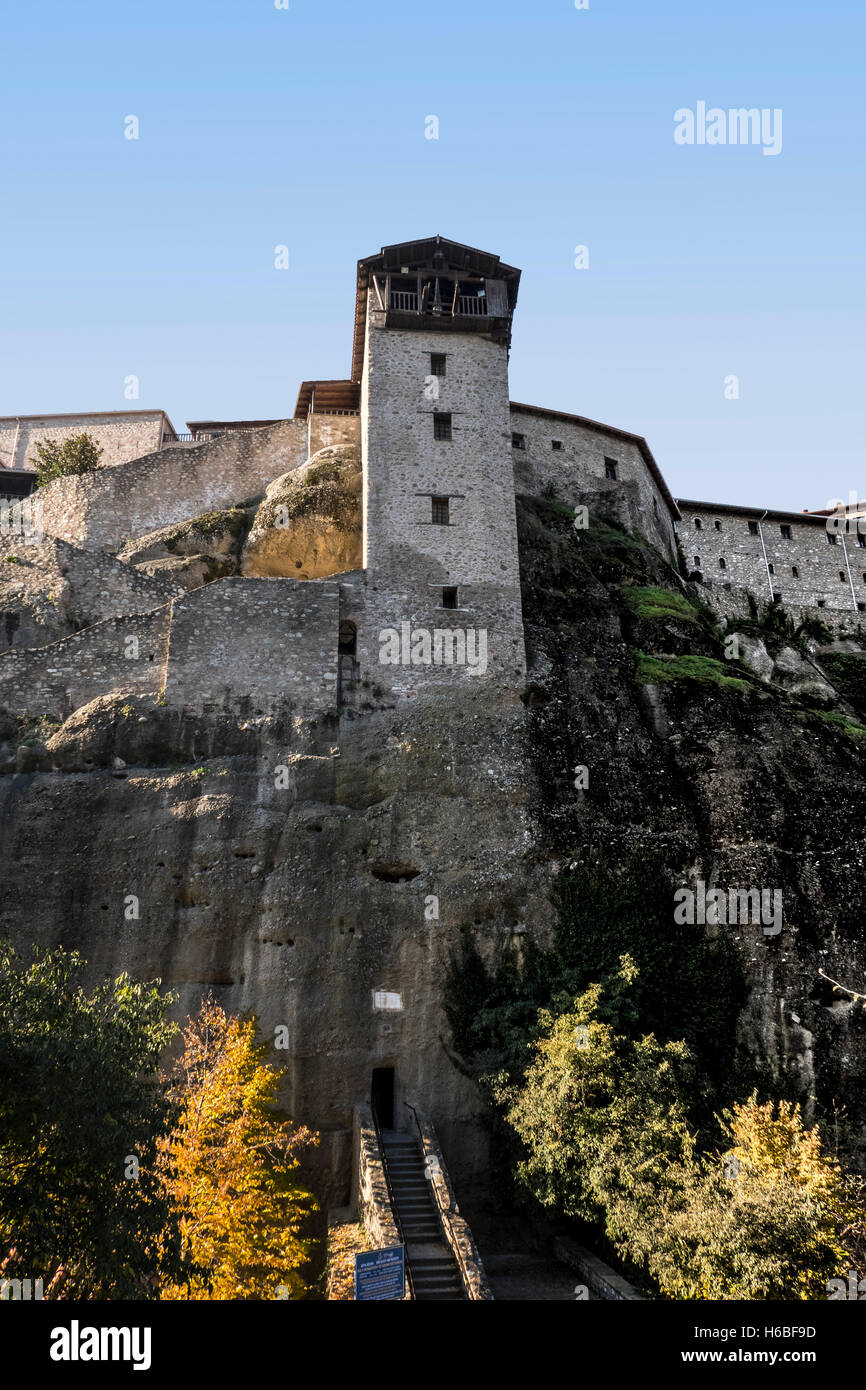 Grand Meteora Monastery Megalo Meteoro Kalambaka Greece Stock Photo - Alamy