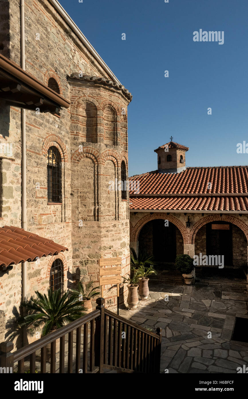 Grand Meteora Monastery Megalo Meteoro Kalambaka Greece Stock Photo - Alamy
