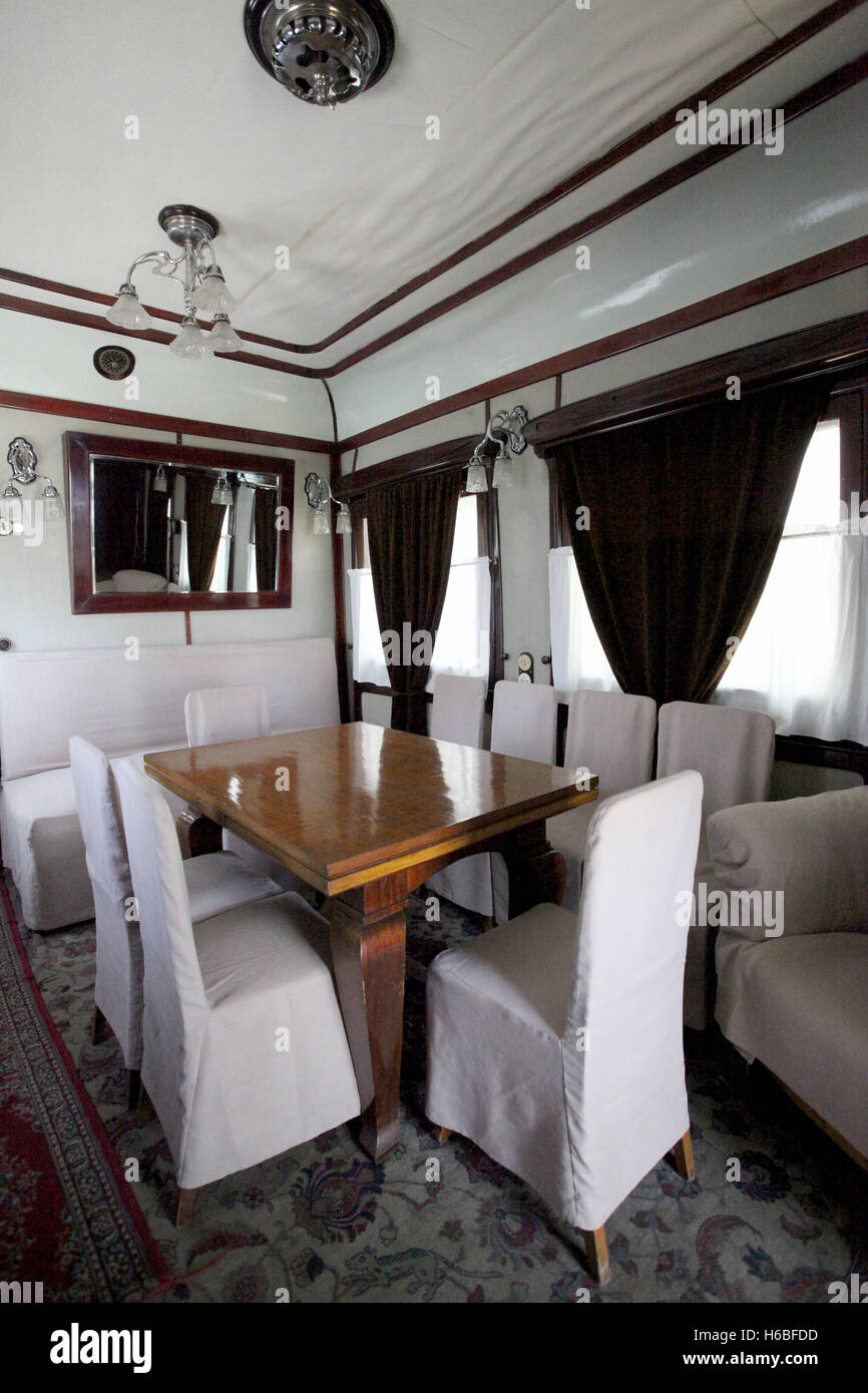 Stalin's private train carriage in which he travelled to the Yalta ...