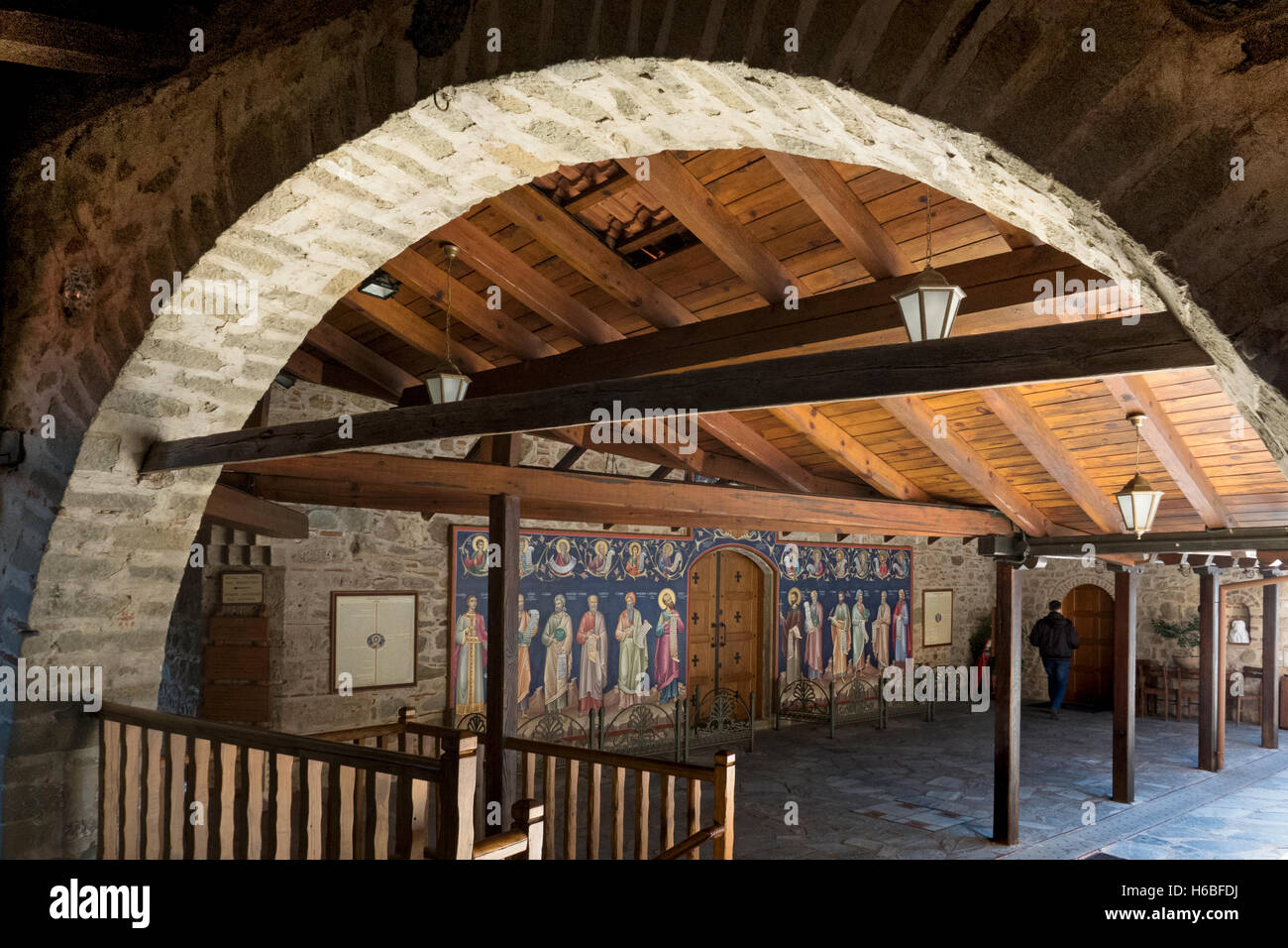 Grand Meteora Monastery Megalo Meteoro Kalambaka Greece Stock Photo - Alamy