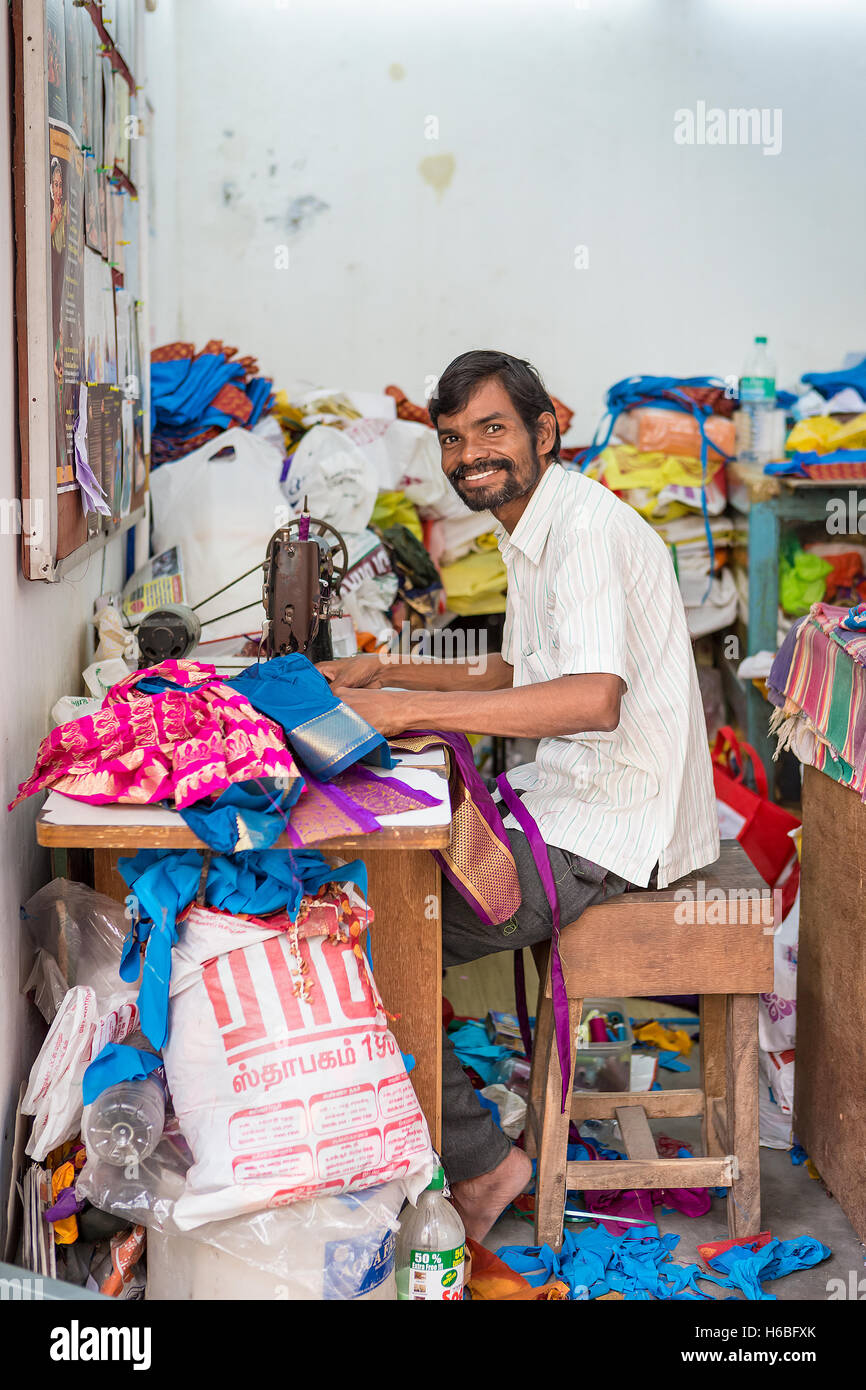 Indian tailoring hi-res stock photography and images - Alamy