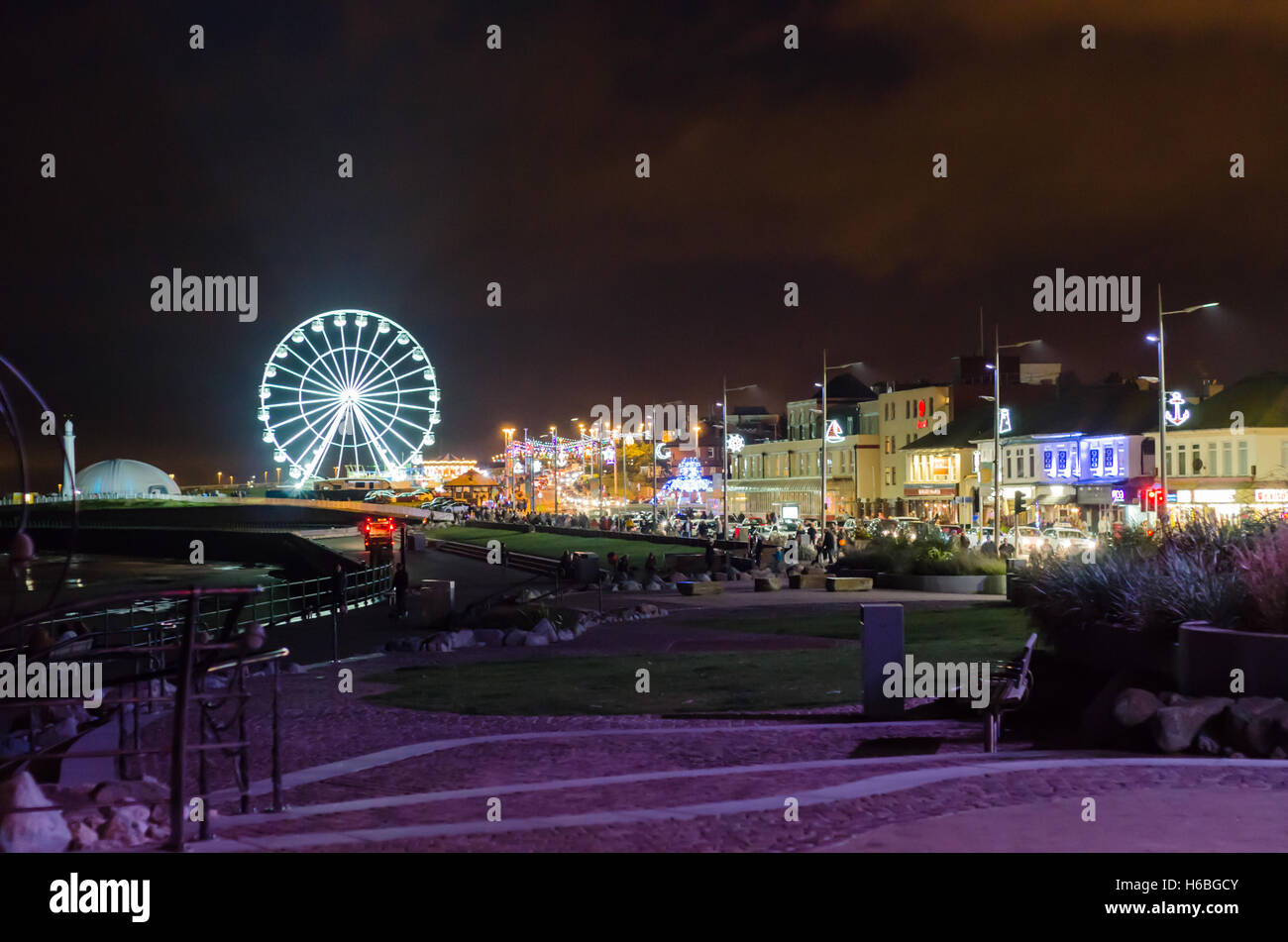 The Promenade at Seaburn, Sunderland, during Sunderland Illuminations ...