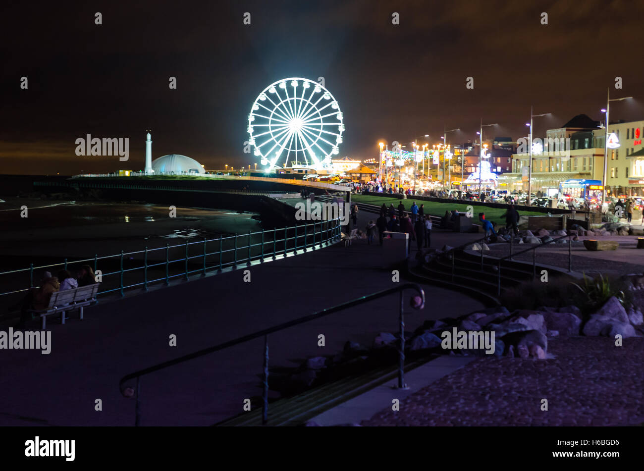 The Promenade at Seaburn, Sunderland, during Sunderland Illuminations ...
