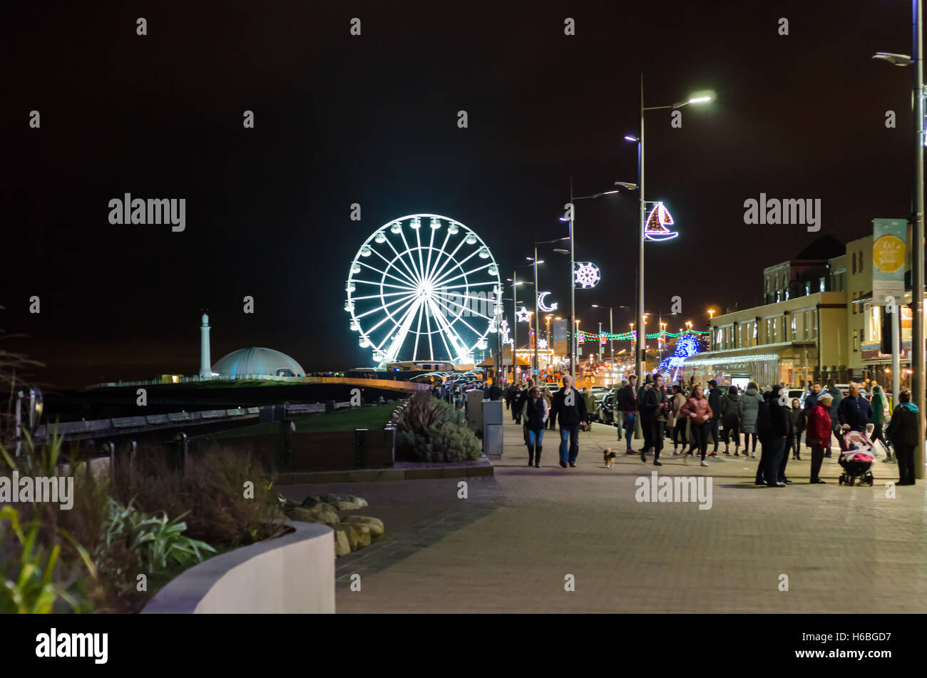 Crowds on the Promenade at Seaburn, Sunderland, during Sunderland ...
