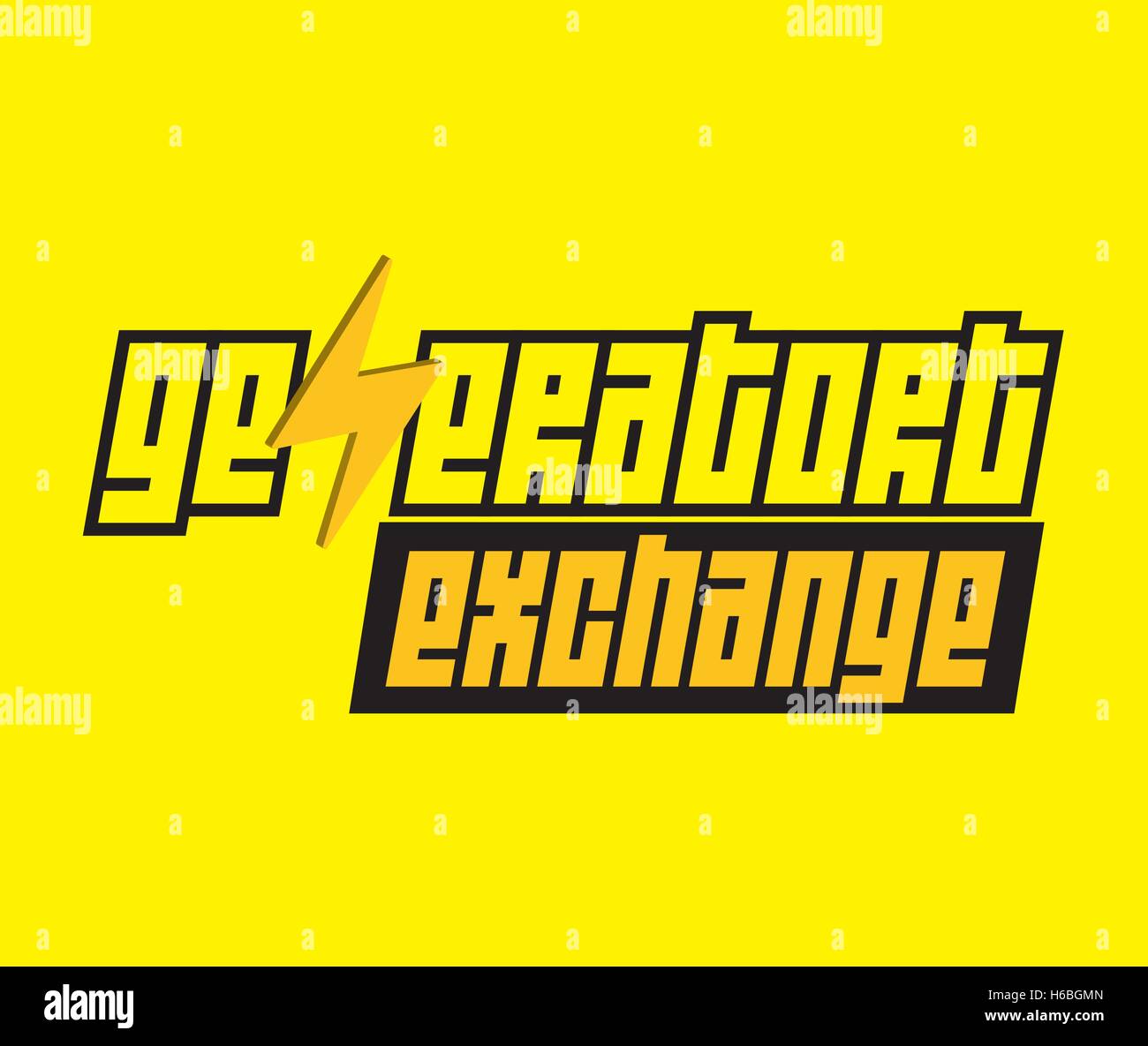 Generator Exchange Logo Concept Stock Vector Image & Art - Alamy