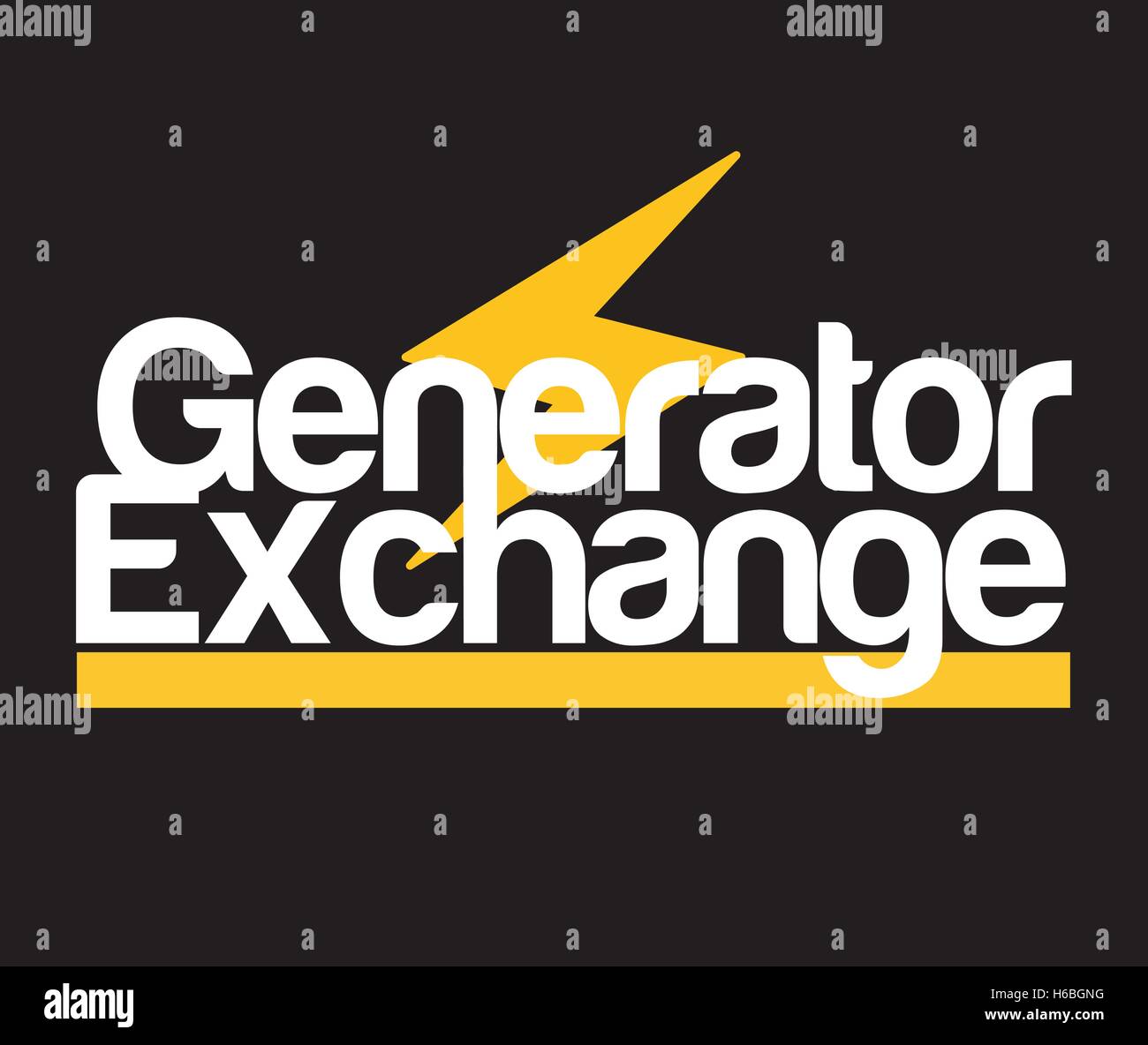Generator Exchange Logo Concept Stock Vector Image & Art - Alamy