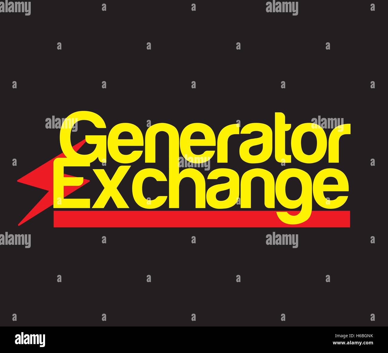 Generator Exchange Logo Concept Stock Vector Image & Art - Alamy