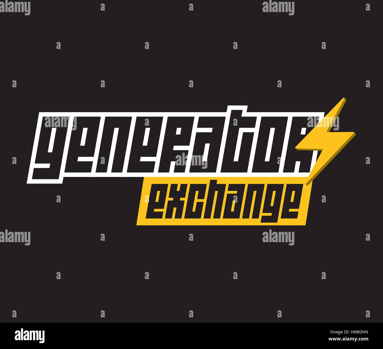 Generator Exchange Logo Concept Stock Vector Image & Art - Alamy