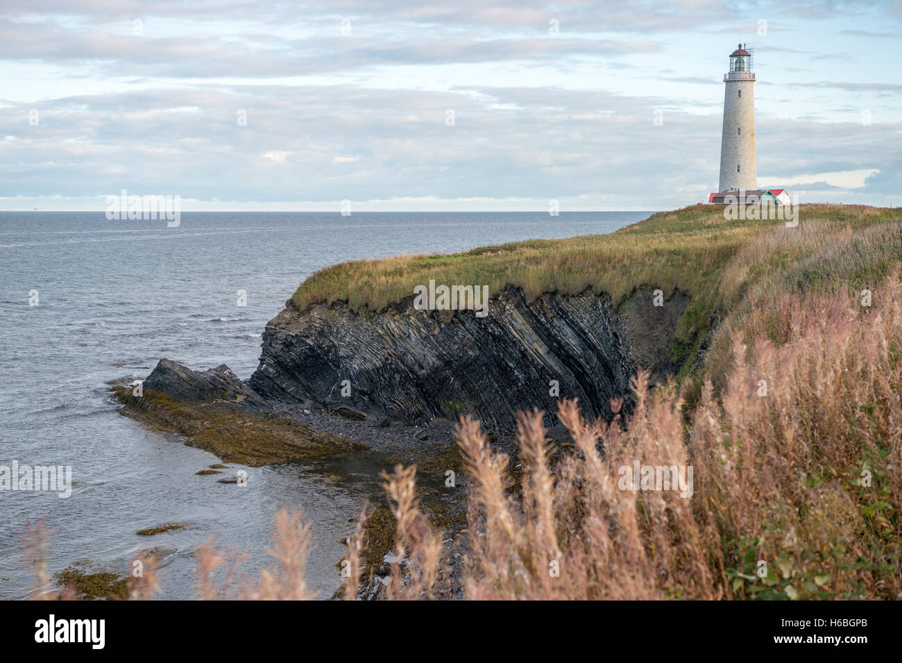 Cap-des-Rosiers Lighthouse in Forillon National Park. Quebec, Canada ...