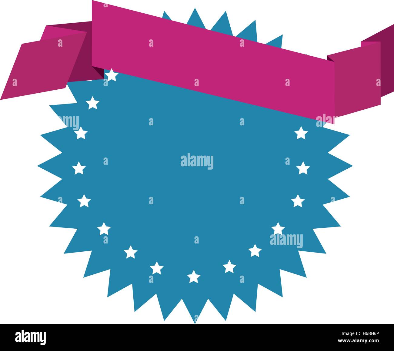 blue and violet embellished emblem or label icon image vector ...