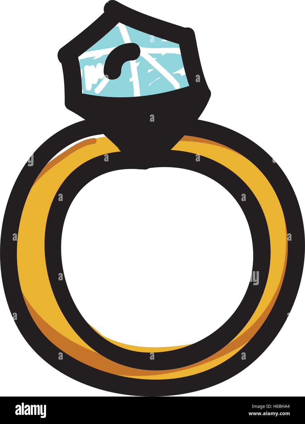 engagement ring cartoon icon image vector illustration design Stock ...