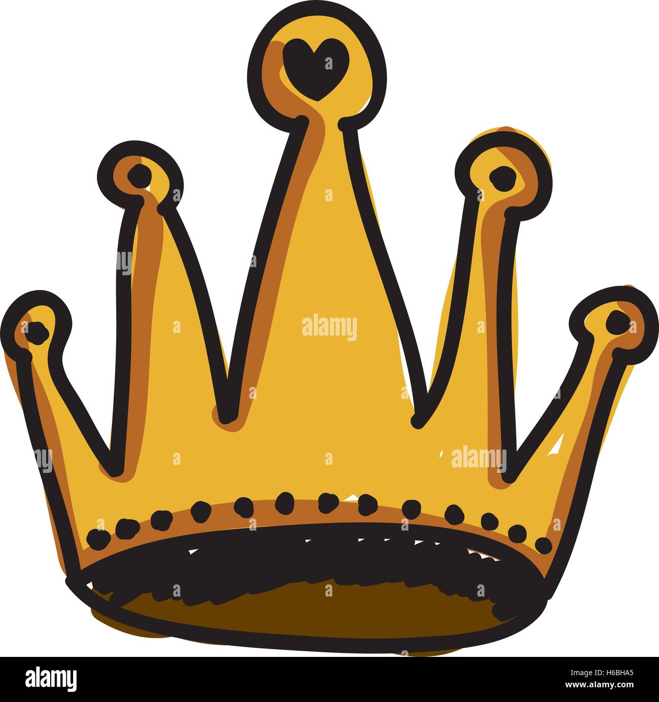 cartoon crown icon image vector illustration design Stock Vector Image ...