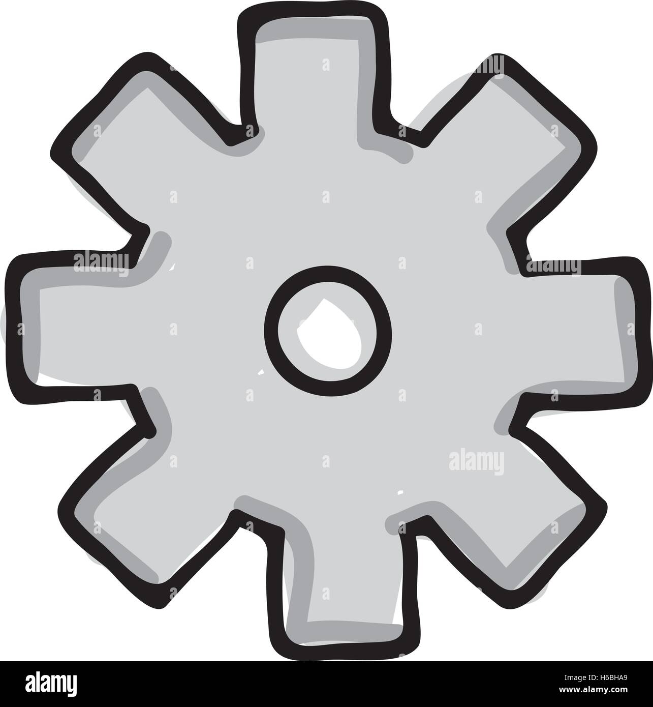 gear cartoon icon image vector illustration design Stock Vector Image ...