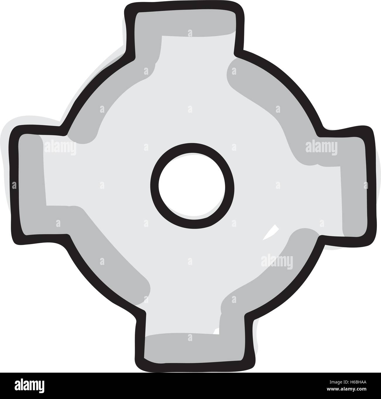 gear cartoon icon image vector illustration design Stock Vector Image ...