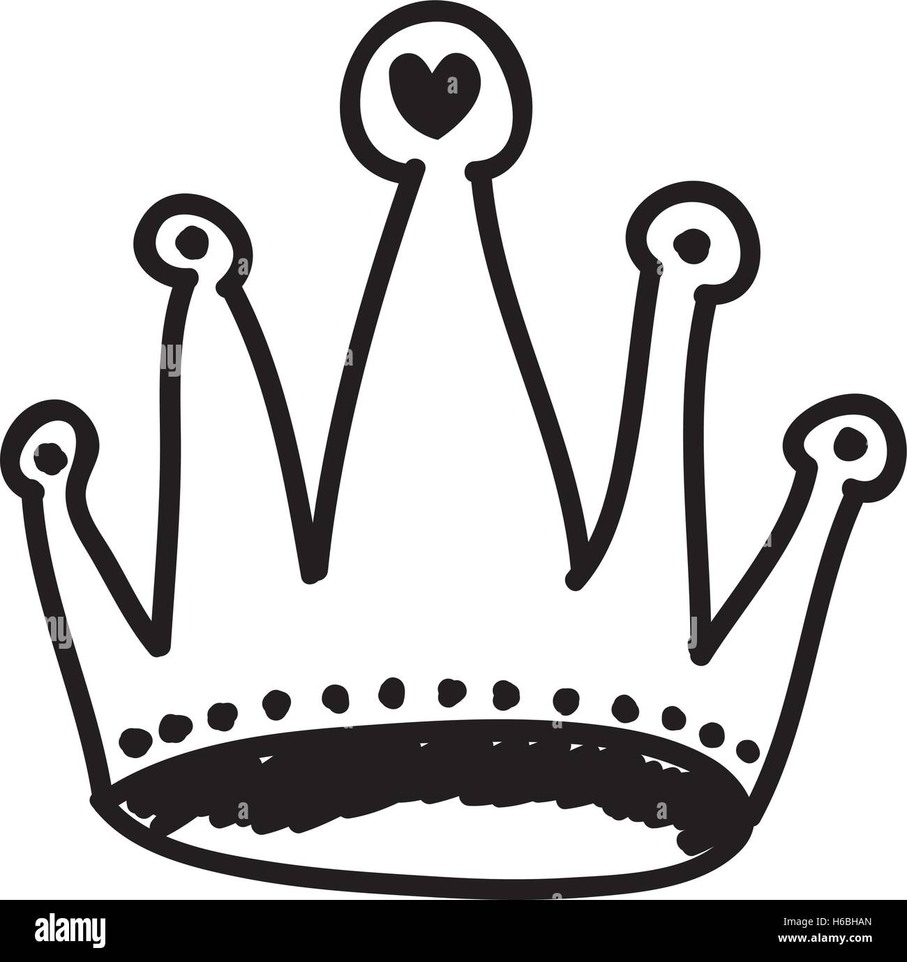 cartoon crown icon image vector illustration design Stock Vector Image ...