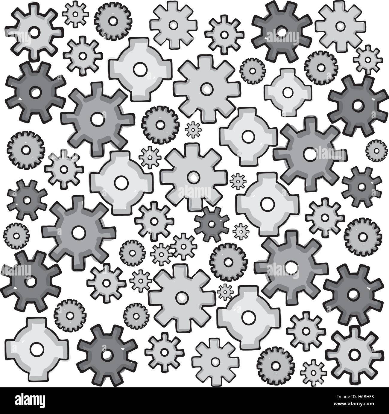 gear cartoon icon image vector illustration design Stock Vector Image ...
